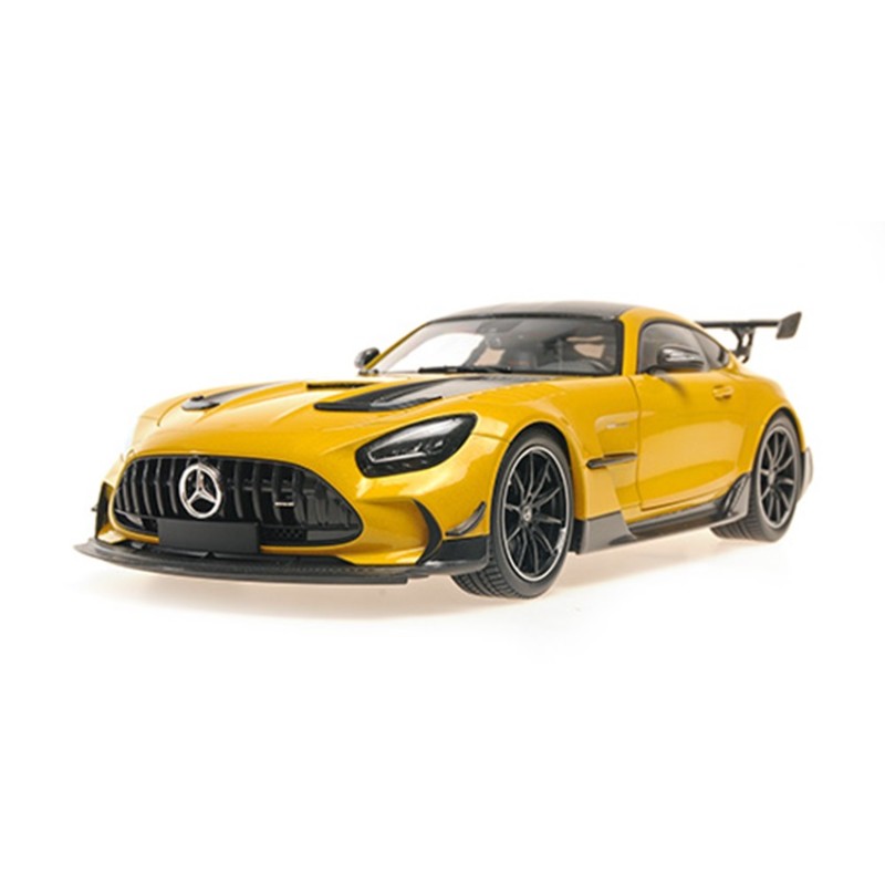 110032021 Mercedes-AMG GT black series yellow metallic minichamps